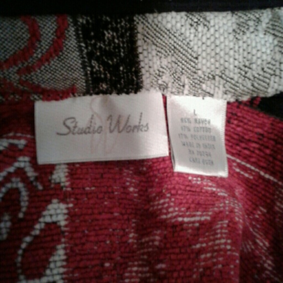 Studio Works | Sweaters | Studio Works Rayon Sweater Jacket Large ...